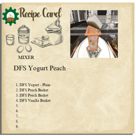 DFS – New Craftable Recipes – DFS Website – Digital Farm System